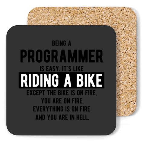 being a programmer is easy its like riding a bike funny programming jokes light color pre