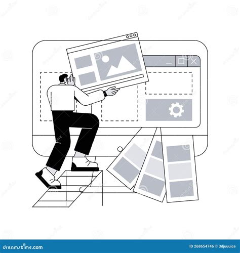 Low Code Development Abstract Concept Vector Illustration Stock Vector