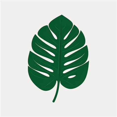 Tropical Monstera Leaf Illustration Premium Ai Generated Vector