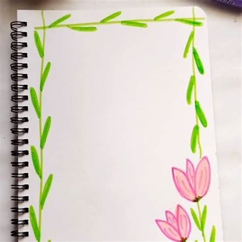 Aestheticworld On Instagram Cute And Easy Front Page Design For
