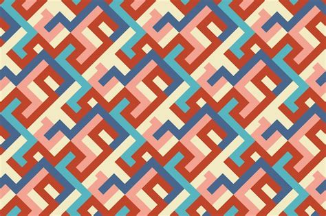 Premium Vector Seamless Geometric Pattern In Retro Style Striped Background