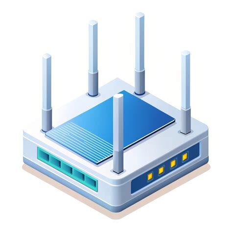 Isometric Router 3d Vector Design Premium Ai Generated Image