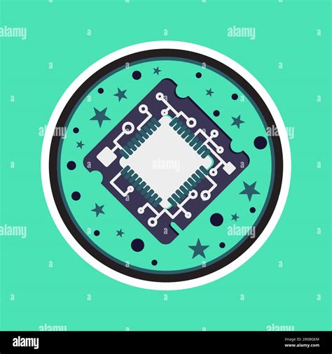 Computer Processor Chip Symbol Of Programmer Hard Work System