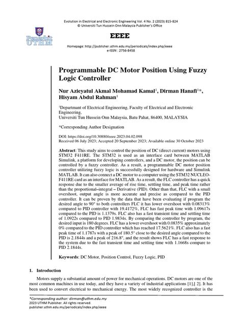 Embedded Project Pdf Fuzzy Logic Control Theory