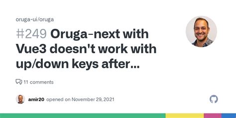 oruga next with vue3 doesn t work with up down keys after searching · issue 249 · oruga ui
