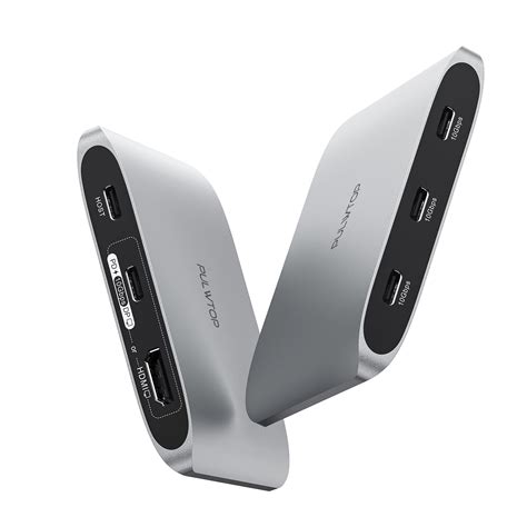 Pulwtop 6 In 1 Usb C Hub With 4k Hdmi 3 Usb C 10gbps Data Ports Full