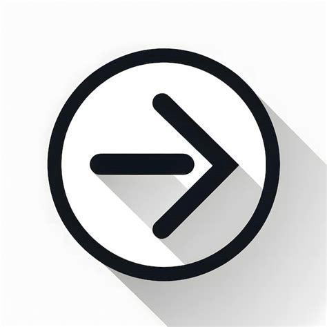 Right Arrow Icon Navigation Symbol Directional Element For Uiux Design
