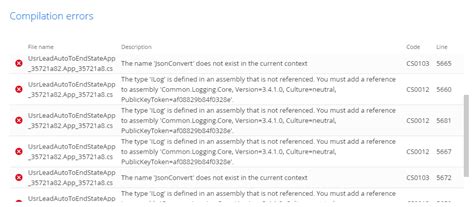 Issue Compiling Process Customisation Community Creatio
