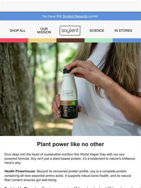Soylent Celebrate World Vegan Day With Soylent S Plant Power Milled