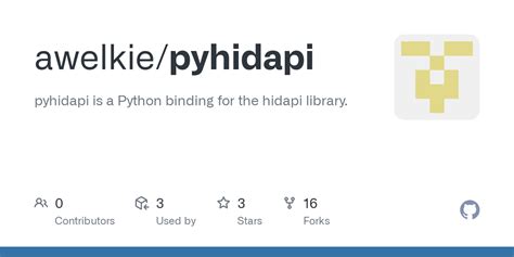 Github Awelkiepyhidapi Pyhidapi Is A Python Binding For The Hidapi
