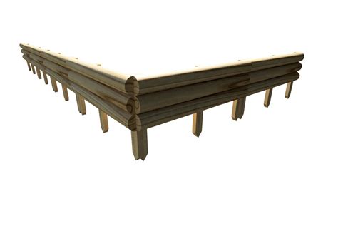 3d Wood Log Barrier Model Turbosquid 1964336