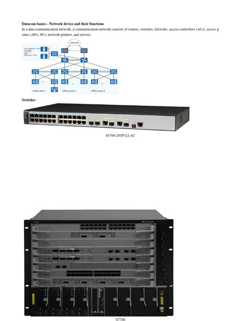 12 Datacom Basics Network Device And Their Functions Pdf Computer Network Network Switch