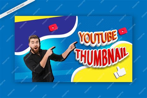 Modern Youtube Thumbnail Background Design Template With Awesome Text