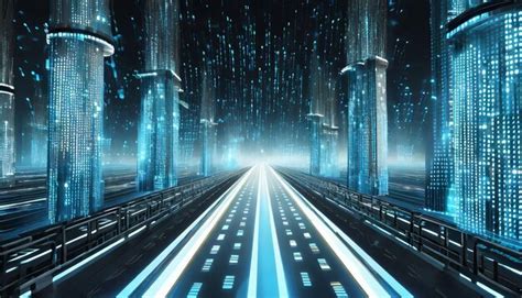premium ai image 3d rendering of abstract highway path through