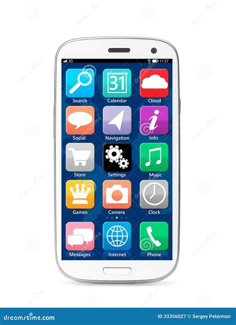 Touch Screen Smartphone Royalty Free Stock Photography Image 33356027