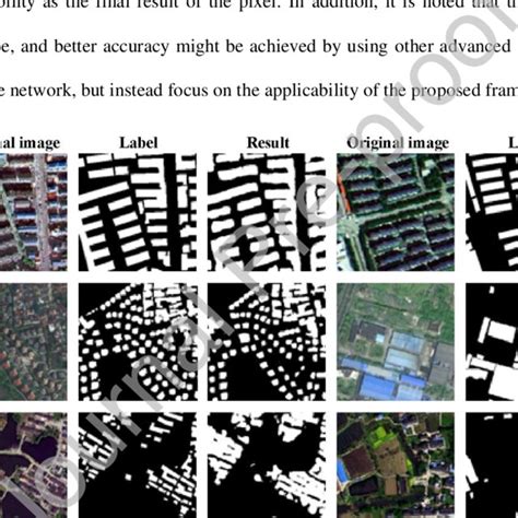 Examples Of Labeled Images And Segmentation Results Of Building Footprints Download