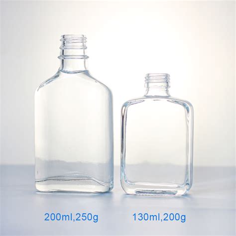 Small Flat Glass Bottles Screw Top Link Glass Bottle Manufacturer