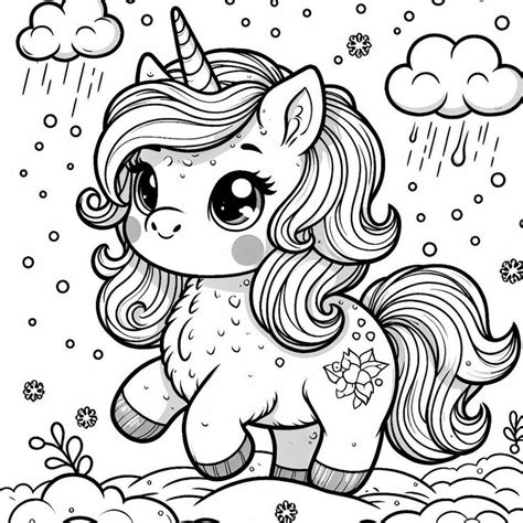 귀여운 유니콘 색칠공부 도안 2 유니콘 귀여운 디즈니 그림 컬러링 북