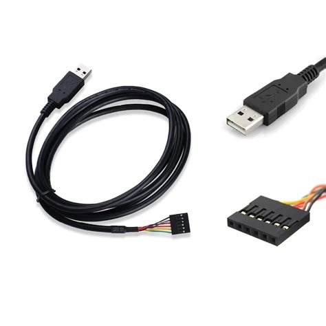 TTL 232R 3V3 USB To TTL Serial Cable Adapter FTDI Chipset FT232 USB To 3 3v 5v TTL UART Serial