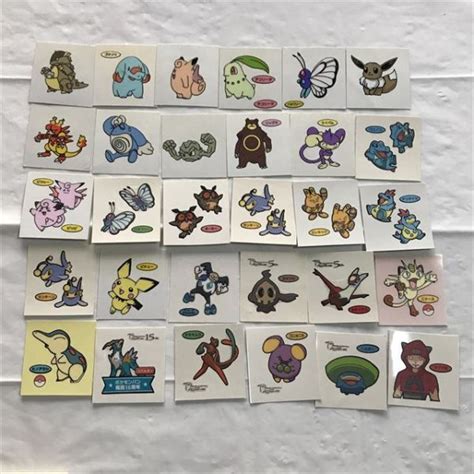 Yahooオークション B19867 ポケモン Pokemon デコキャラシール まと