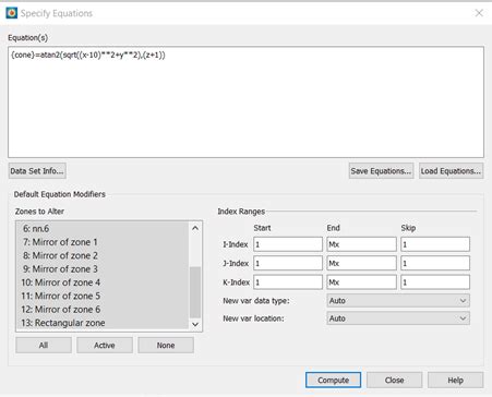Creating Geometric Regions Tecplot Knowledge Base