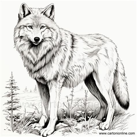 Dibujos Para Colorear De Lobos Realistas