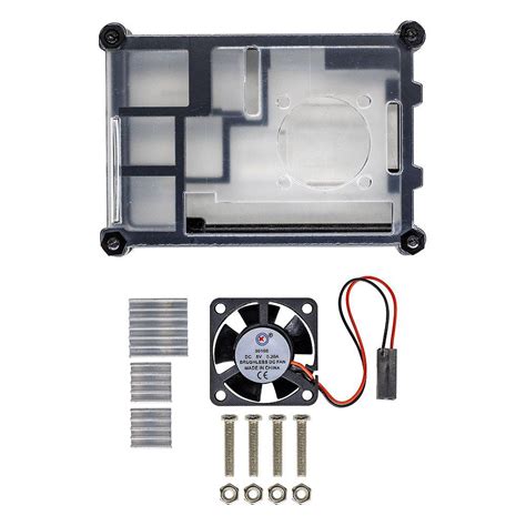 Kit Case Para Raspberry Cooler Dissipadores Smartcomp Seu