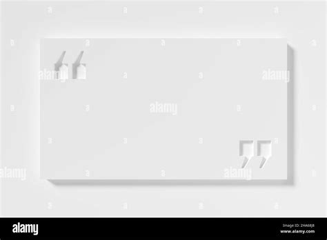Empty Blank Modern Quotation Mark Speech Bubble On White Background Quote Speech Or Message