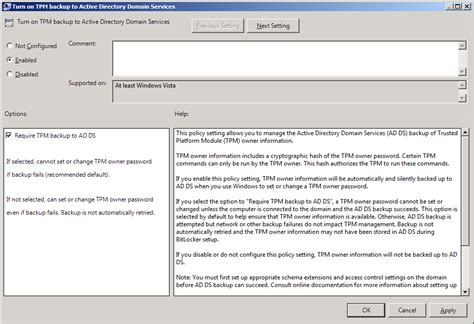 Enable BitLocker Automatically Save Keys To Active Directory Concurrency
