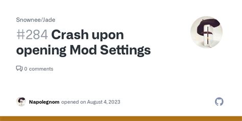 crash upon opening mod settings · issue 284 · snownee jade · github
