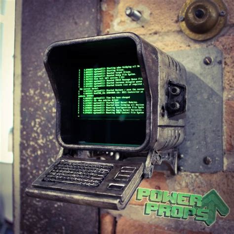 3d Printable Fallout 4 Wall Mounted Terminal Replica By Power Up Props