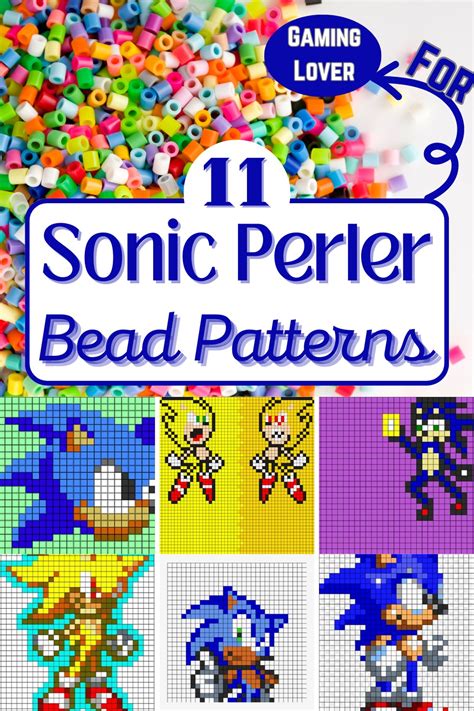 Sonic Perler Pattern