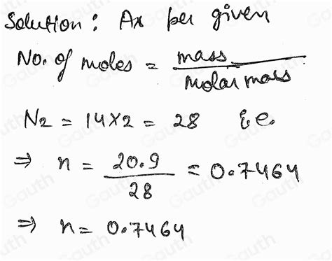 Solved 15 Calculate The Number Of Moles Of Nitrogen Atoms In 20 9 Grams Of Nitrogen Atomic