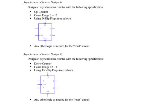 Asynchronous Counter Design 1 Design An Asynchronous