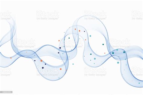 파란색 추상적 인 요소 밝은 배경에 웨이브 디자인 추상적인 파란 물결 배경 과학에 대한 스톡 벡터 아트 및 기타 이미지 과학