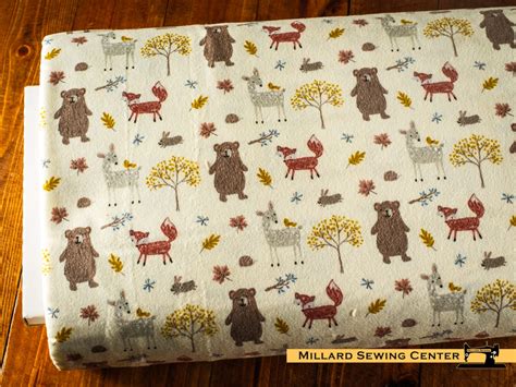 Cotton Flannel Fabric Fabric 43″ 44″ Wide In Cream By Riley Blake
