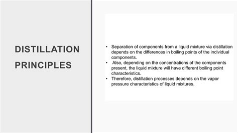 Mass Transfer Operation Distillation Pptx Chemistry Science