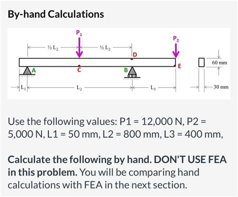 Solved By Hand Calculations Use The Following Values