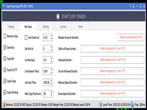 Copy Trade Buy Trading Utility For Metatrader 5
