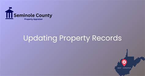 Updating Property Records Seminole County Property Appraiser