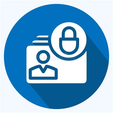 Icon Personal Data Protection Suitable For Education Symbol Long