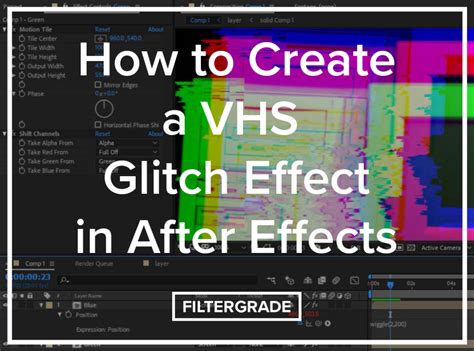Create VHS Glitch Effect In After Effects