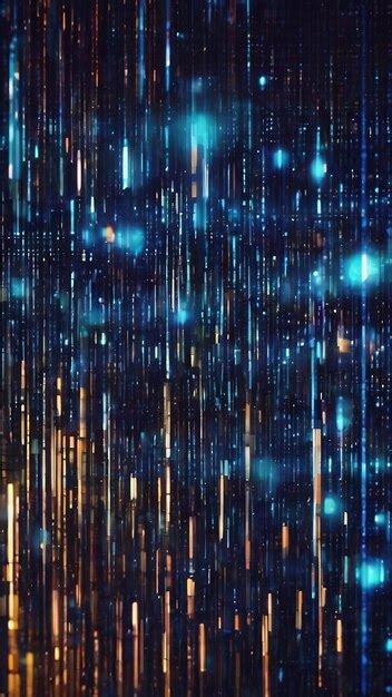 Premium Photo Futuristic Blue Dots Background Abstract Glitch