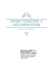 Sprint Iteration 2 Docx SPRINT ITERATION 2 DOCUMENTATION Project Name Car Parking System