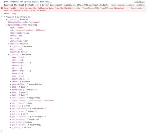 Javascript Server Is Not Starting Nor Is Answering To Fetch Call