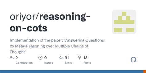Reasoning On Cotssrcexperimentsdemopy At Master · Oriyorreasoning On Cots · Github