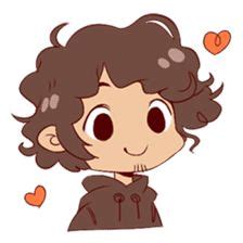 Chibi Boy With Curly Hair