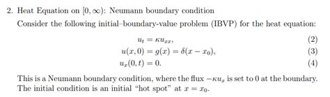 Solved Heat Equation On [0 ∞ Neumann Boundary Condition