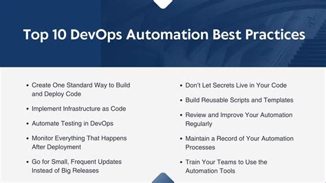 top 10 devops automation best practices you should follow