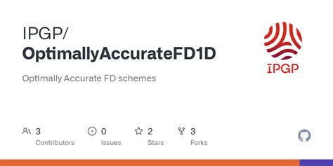 Github Ipgpoptimallyaccuratefd1d Optimally Accurate Fd Schemes